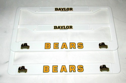 TWO (2) BAYLOR BEARS LICENSE PLATE FRAMES #12w - NEW | eBay