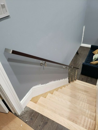 Wall Mount Square Modern Stair Hand Rail Staircase Railing Kit ...