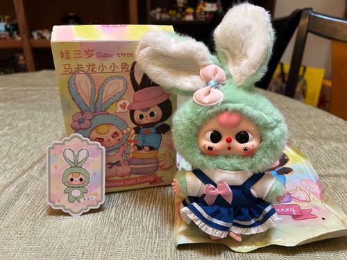 New Baby Three Macron V3 Plush with Movable Eyes - Mint Green Bunny ...