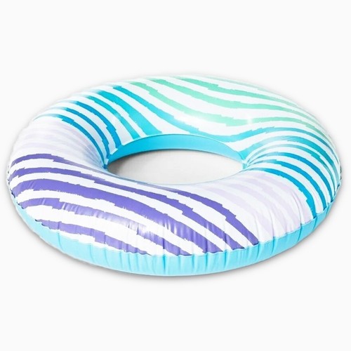 Inflatable Swim Tube Pool Float Inner Tube Zebra Stripe Beach Lake ...