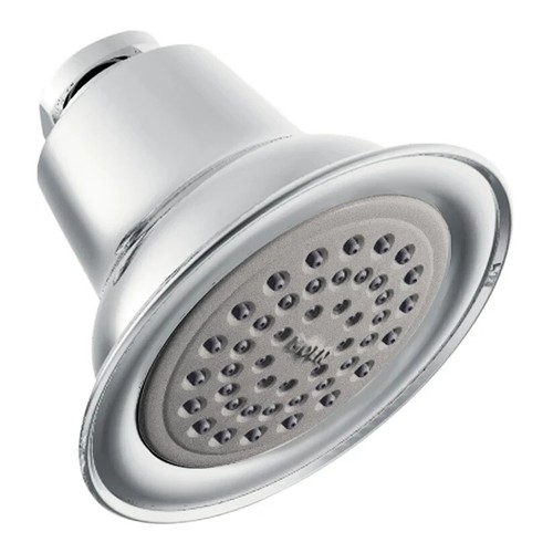 Moen 6303 One-Function 3 1/2" Diameter Standard Showerhead Silver Chrome Round | eBay