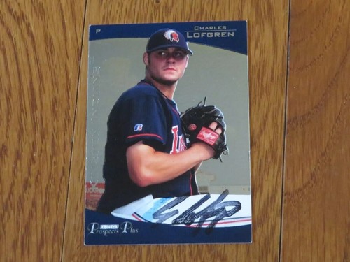 Charles Lofgren Autographed Hand Signed Card Tristar Cleveland Indians ...