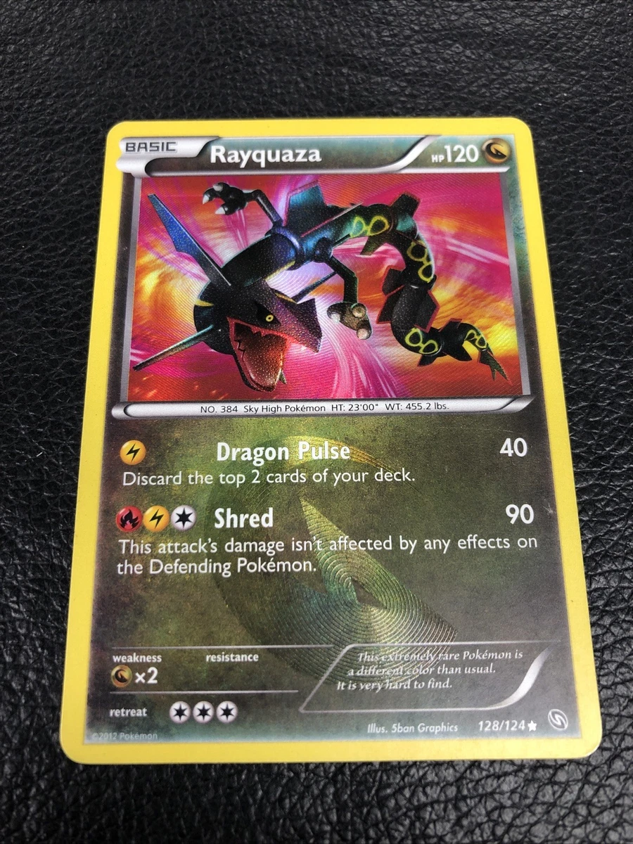 Shiny Rayquaza Card Dragons Exalted