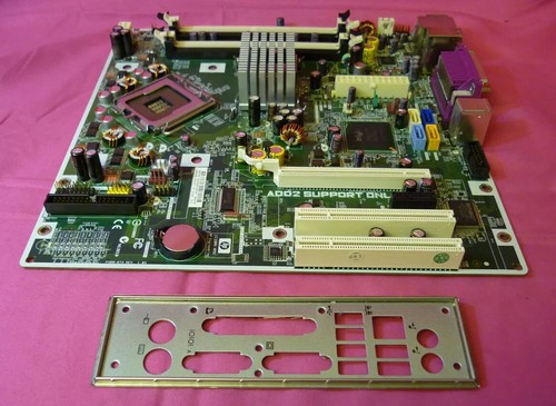404794-001 HP DC5700 Socket 775 Motherboard 404166-001 With IO Plate ...