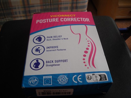 Vicorrect Posture Corrector Adjustable Upper Back Brace Peach Large ...