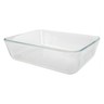 Pyrex 7211 6-Cup Rectangle Glass Storage Dish w/ 7211-PC 6-Cup Blue Lid ...