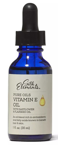 Silk Elements Pure Oils Vitamin E Oil with Safflower & Flaxseed Oil, 1 ...