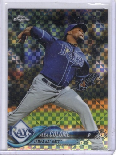 2018 Topps Chrome X-Fractor #30 Alex Colome Tampa Bay Rays | eBay