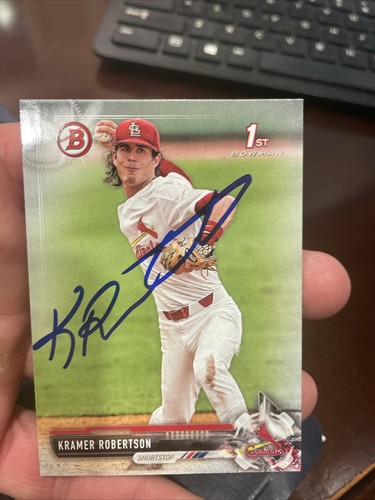 Kramer Robertson 2017 Bowman Draft BD-161 St Louis Cardinals Auto | eBay
