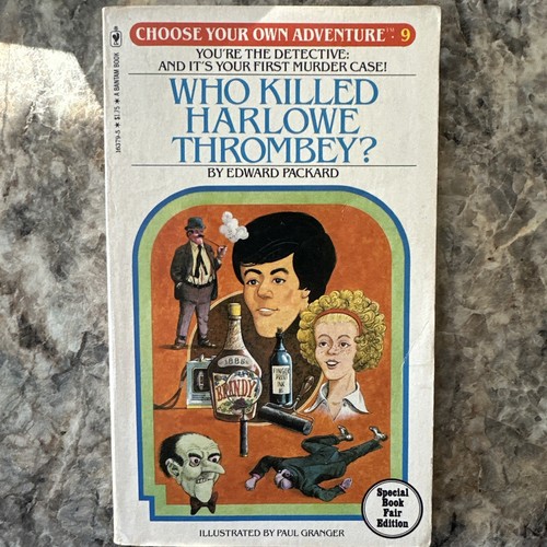 WHO KILLED HARLOWE THROMBEY ~ Choose Your Own Adventure 1982 Vintage ...