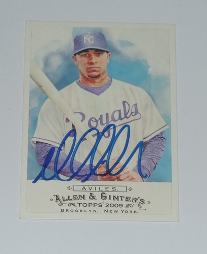 MIKE AVILES SIGNED AUTO 2009 TOPPS ALLEN & GINTER'S CARD #283 KANSAS ...