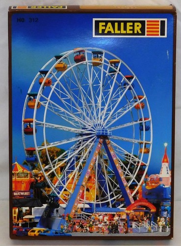 Faller 312 FERRIS WHEEL HO Scale Complete unused Carnival Circus Ride ...