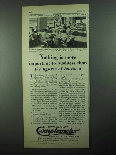 1931 Comptometer Ad - The Figures of Business | eBay