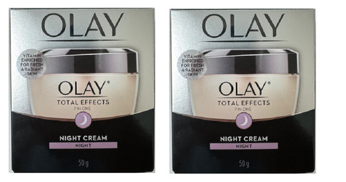 Olay Total Effects 7 in One Night Cream, 1.7 oz (2 Pack) (Packaging ...
