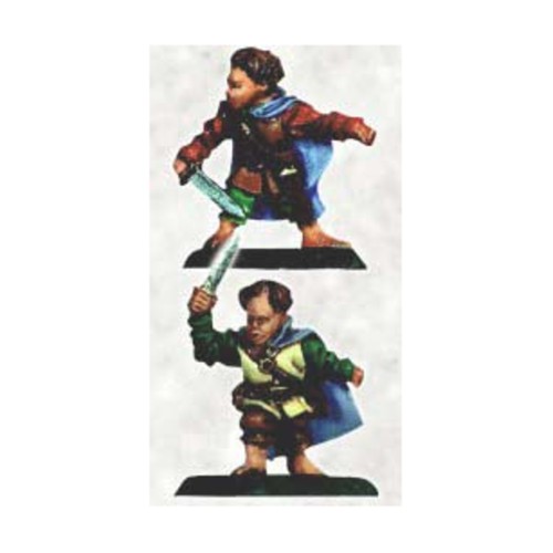 Mithril LotR 32mm Mini Frodo, Sam, Merry & Pippen Pack New 735930200021 ...