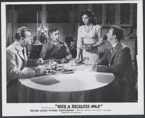 Ride A Reckless Mile ’49 DENNIS O’KEEFE JOHN HOYT GAIL RUSSELL HARRY ...