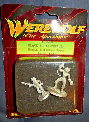 Werewolf The Apocalypse Miniatures Black Furys Female Homid Glabro ...