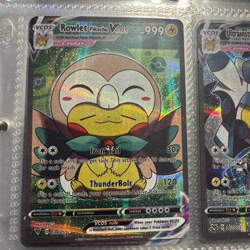 Rowlet Pikachu Poncho VCOS Cosplay Custom Holo Holographic Shiny Custom ...