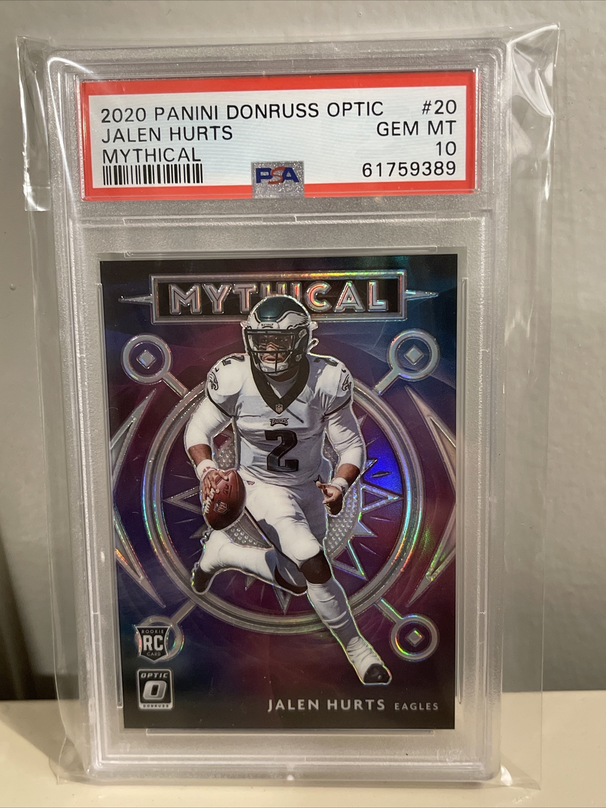Jalen Hurts 2020 Optic #20 Mythical Price Guide - Sports Card Investor