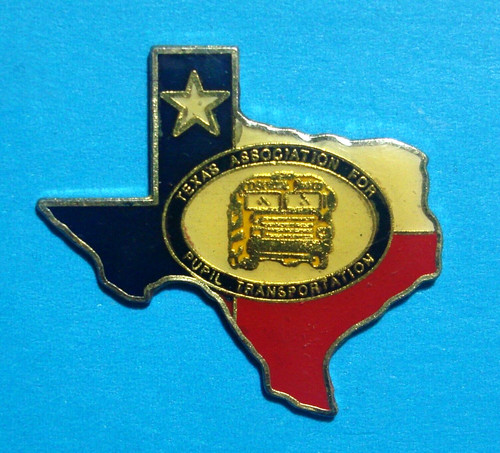 TEXAS ASSOCIATION FOR PUPIL TRANSPORTATION - STATE SHAPE - VINTAGE ...