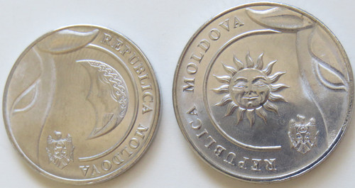 Moldavia set of 2 Coins 1 Lei + 2 Leu 2018 UNC Moldova | eBay