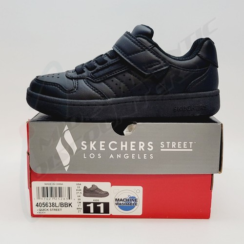 Skechers Kids Boys Quick Street Sneakers Size 3 Kids Black & White ...