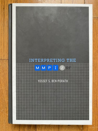 Interpreting the MMPI-2-RF 1st Edition by Yossef S. Ben-Porath | eBay