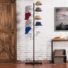 Rotating Hat Display Rack Free Standing Metal Floor Caps Headwear Stand ...