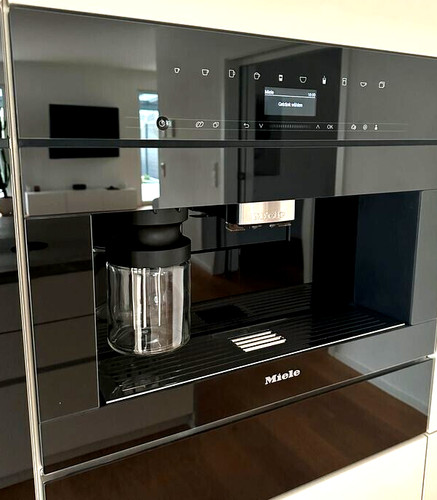 Miele CVA 7440 built-in fully automatic coffee machine obsidian black ...