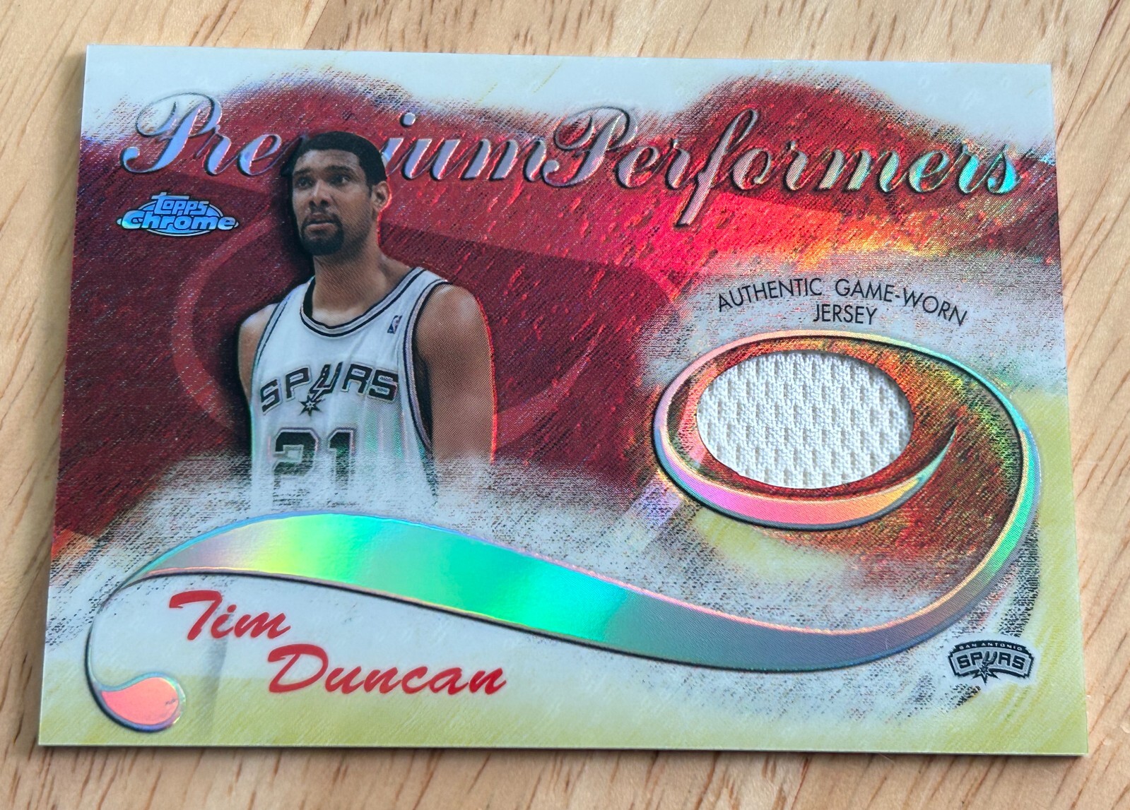 Tim Duncan 2005 Topps Chrome #PP-TD Premium Performers Refractor /99 ...
