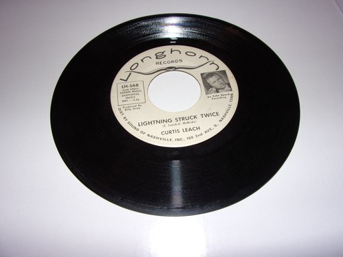 45" Curtis Leach: Lightning Struck Twice / Wheelin' And Dealin' / VG | eBay
