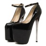 Women's 22cm High Heels Stilettos High Platform Ankle Strap Pumps Party ...