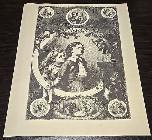 Christmas Drawings Of Thomas Nast 1970 Print Santa Claus 11 x 14 | eBay