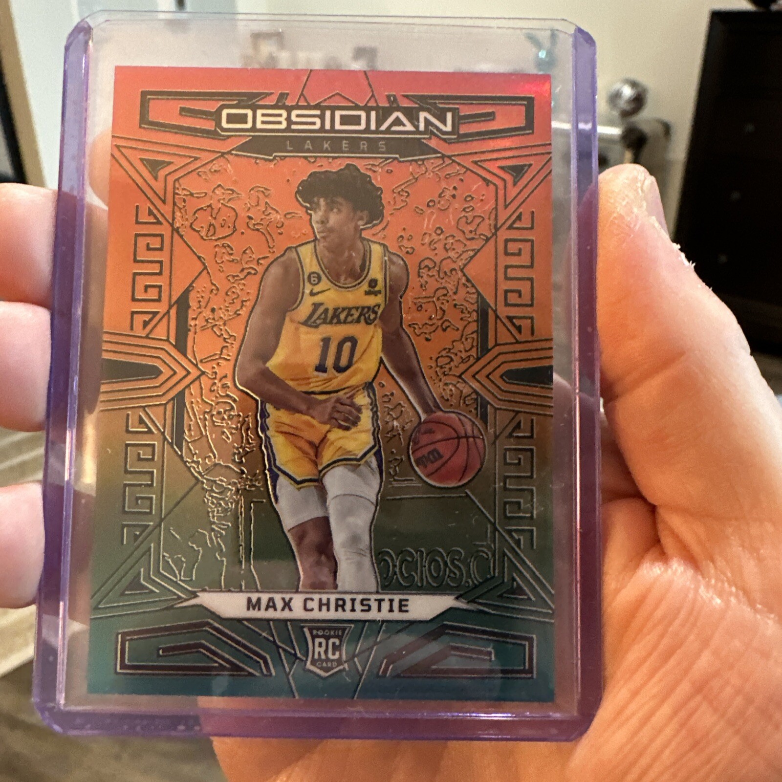 Max Christie 2022 Obsidian #196 Electric Etch Neon Flood Price Guide ...