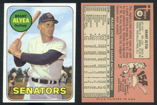 (38668) 1969 Topps 48 Brant Alyea Senators-NM | eBay