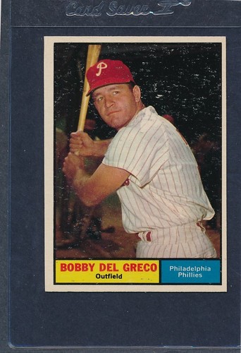 1961 Topps #154 Bobby Del Greco Phillies EX 61T154-22216-1 | eBay
