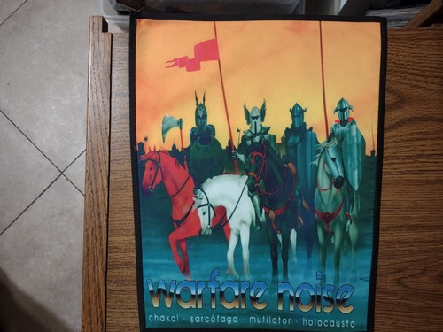 WARFARE NOISE,chakal,sarcofago,mutilator,hol, SEW ON SUBLIMATED LARGE ...