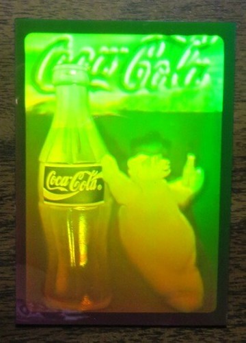 Coca-Cola Super Premium: Polar Bear 3D Hologram Green/Gold Version | eBay