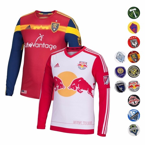 Major League Soccer MLS ADIDAS Long Sleeve Authentic On-field Jersey ...