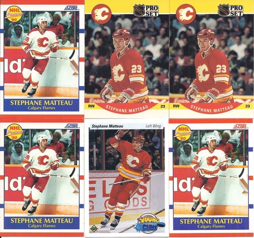 Stephane Matteau 1990-91 Upper Deck Young Guns, Score & Pro Set Rookie ...