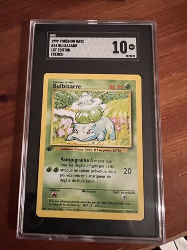 Pokemon 1st Edition French Base Set Bulbasaur "Bulbizarre" PSA 10 GEM ...