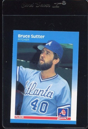 1987 FLEER GLOSSY #530 BRUCE SUTTER HOF ATLANTA BRAVES | eBay