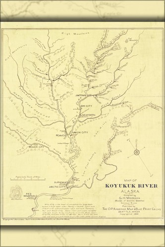 Poster, Many Sizes; Map Of Koyukuk River, Alaska 1899 | eBay