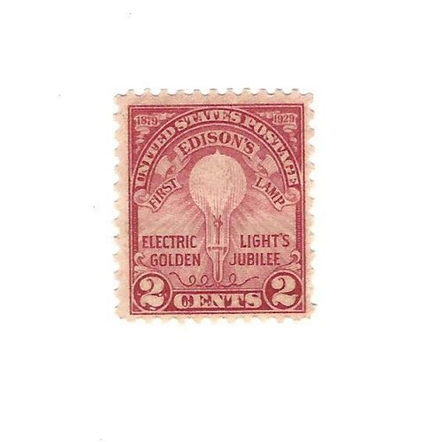STAMPS US SCOTT 654 "Edison's First Lamp" 2 CENT 1929 MNG | eBay