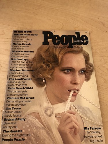 People Weekly Magazine March 4 1974 VF 1st People Magazine Ever Mia ...