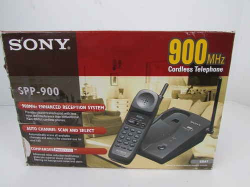 SONY SPP-900 Cordless Telephone Handset Digital 900mhz with Adapter ...