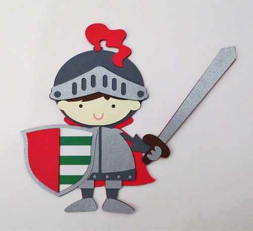 Knight Fairy Tale Die Cut Paper Doll Cardstock Piecing Scrapbook ...
