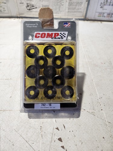 Comp Cams 742-16 7 Steel Retainer with 1.250" OD Spring (Set of 16) NEW ...