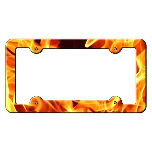 Flames Novelty Metal License Plate Frame LPF-023 | eBay