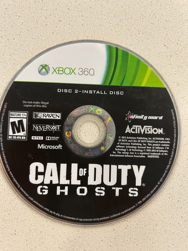 CALL OF DUTY GHOSTS (Xbox 360) DISC 2 INSTALL DISC ONLY | eBay